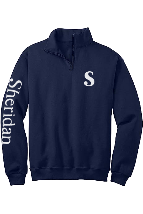 40087000581 Sheridan 1/4 Zip - Sheridan College Campus Store